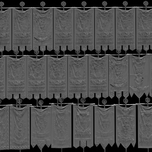 🛰 Gauntlet Banner Variety Pack・ 3D File for 3D printing・Cults
