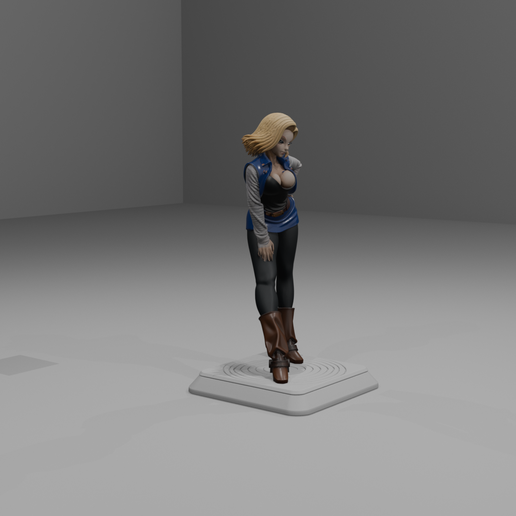 🤖 Android 18 Dragon Ball Z・ STL File for 3D printing・Cults