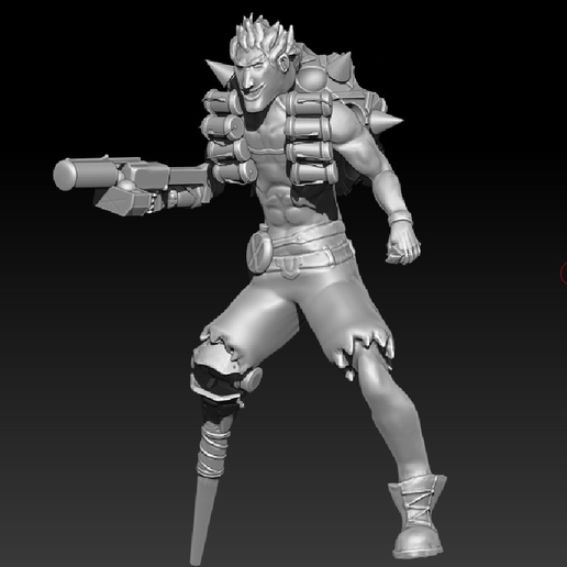 🎮 Junkrat from Overwatch・Free 3D File for ・Cults