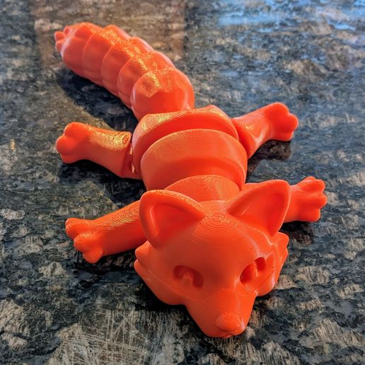 🦊 Articulated Fox・3D Print with the Creality Ender 3 3D printer・Cults