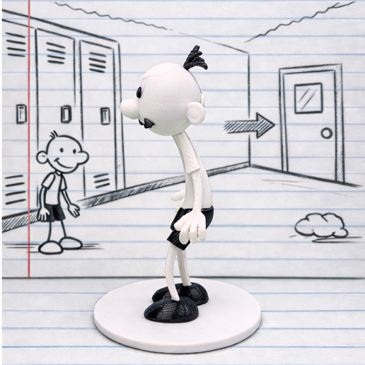 🗿 Diario de Greg Heffley un niño travieso - STL imprimible en 3D ...