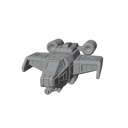 🚀 Sci-Fi Gunship STL – 3D Printable Dropship Fighter – One-Piece ...