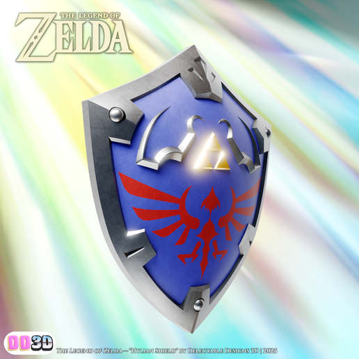 🛡️ Link's Hylian Shield STL Files | Life Sized | High Detail・ 3D File ...