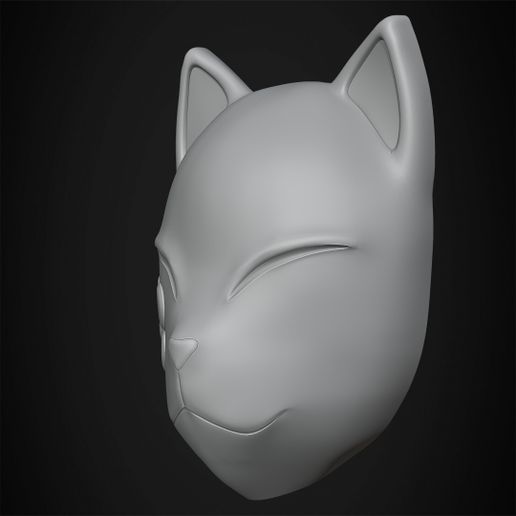 Archivo STL Demon Slayer Makomo White Warding Mask for Cosplay 🪖 ・Plan ...