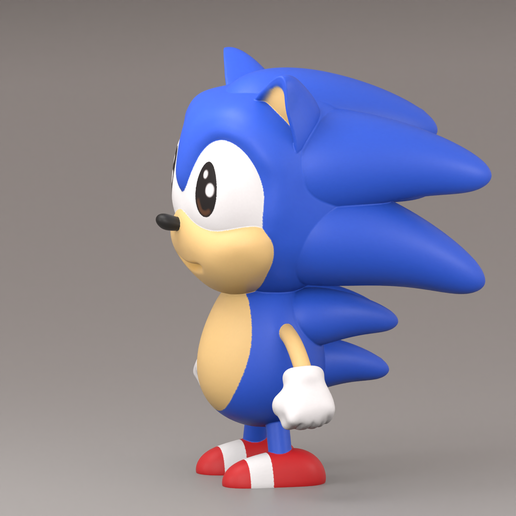 STL file sonic hedgehog kid | baby | cute 🦔 ・Template to download and ...