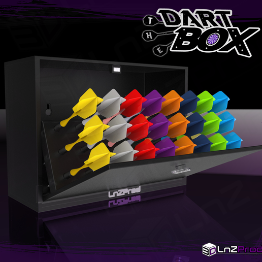 🎯 Dart Box・ STL File for 3D printing・Cults