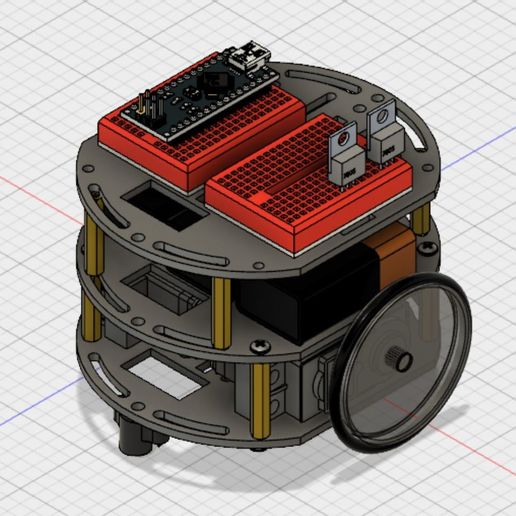 🔌 Circular Robotics Chassis (Three-Layer)・Archivo 3D Gratis para ・Cults