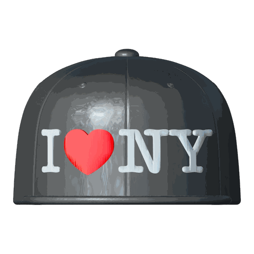 🗽 I ️ NY 3D Print Cap Model | Classic Snapback Display Piece・ OBJ File ...
