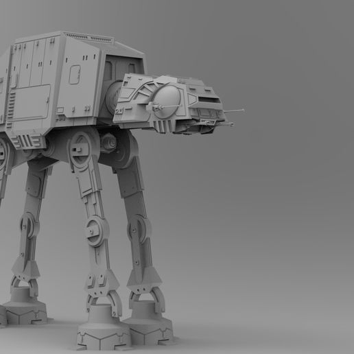 ⭐ Star Wars AT AT Imperial armored walker with interior・ STL File for ...