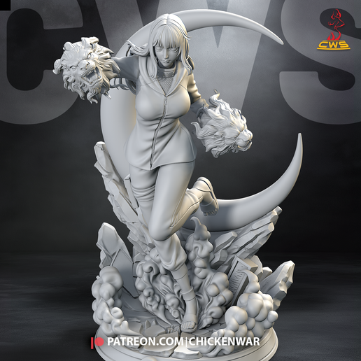 👾 Hinata Hyuga - Naruto | Byakugan Awakened Figure・ 3D File for 3D ...