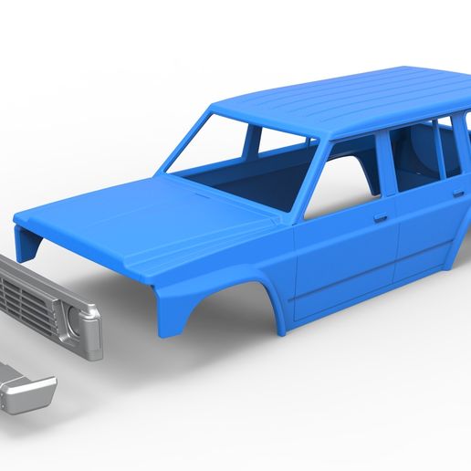 🐚 Shell of vintage SUV Version 2 Scale 1:25・ 3D File for 3D printing・Cults