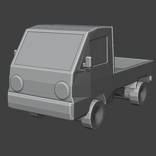 Free STL file Low Poly Kei Truck 🚚 ・3D printing template to download・Cults