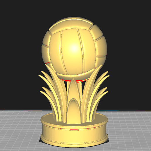 🏐 Volleyball trophy Guennaria・ STL File for 3D printing・Cults