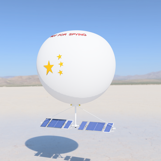 🕵️‍♀️ NOT Surveillance - Spy Balloon・Free STL File for 3D printing・Cults