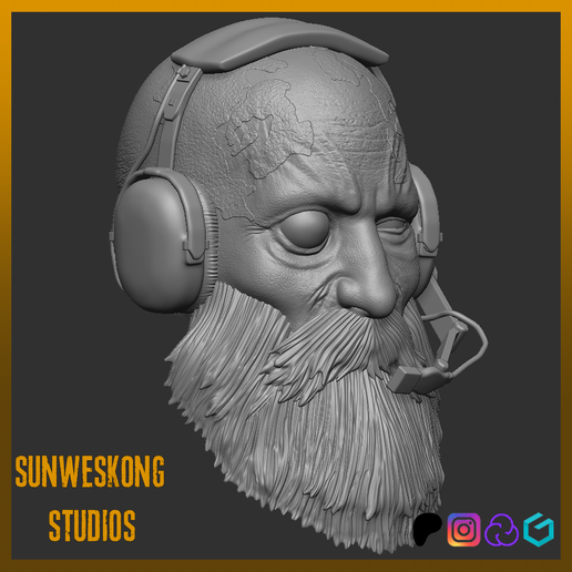 STL file The End MGS3 Headsculpt 🔚 ・3D printer model to download・Cults
