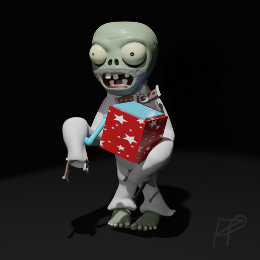 STL file Jack-in The Box Zombie 📦 ・3D printing model to download・Cults