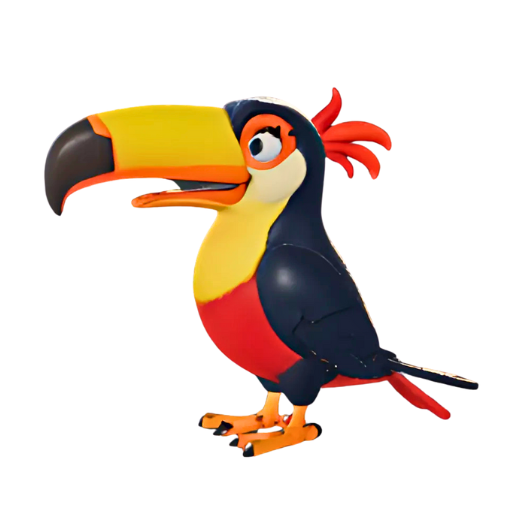 Файл STL Animated Jungle Toucan 🐦 ・Дизайн 3D-печати для загрузки3D・Cults