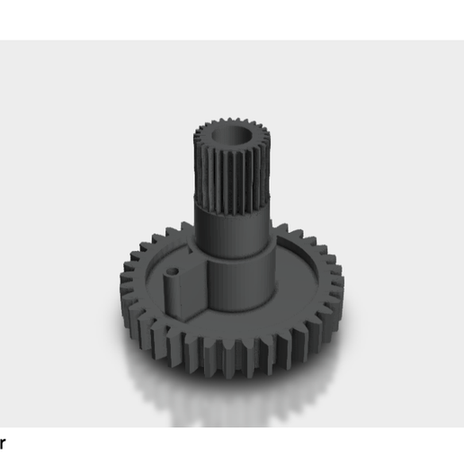 STL file Gear with servo shaft ⚙️ ・3D print design to download・Cults