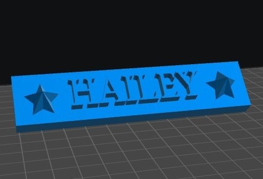 3D file Hailey Nameplate 👾 ・Model to download and 3D print・Cults