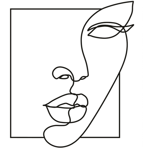 🖼️ One Line Face・Free STL File for 3D printing and CNC machining ...