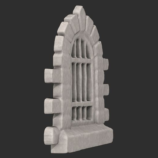🪟 Medieval stone window・ STL File for 3D printing・Cults