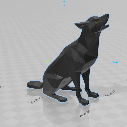 🐺 Low Poly Wolf・ STL File for 3D printing・Cults