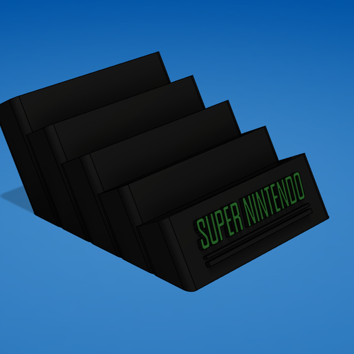 STL file SNES Gamecartridge Holder 🎲 (OBJ and 3MF)・3D printable model ...