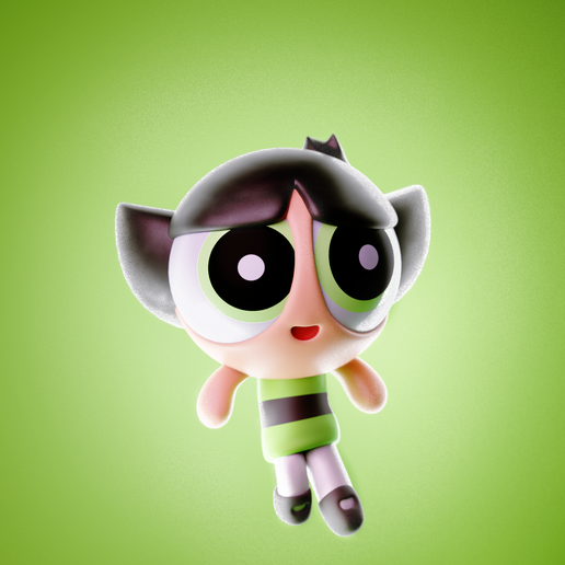 🌼 Buttercup The Power Puff Girls・ STL File for 3D printing・Cults