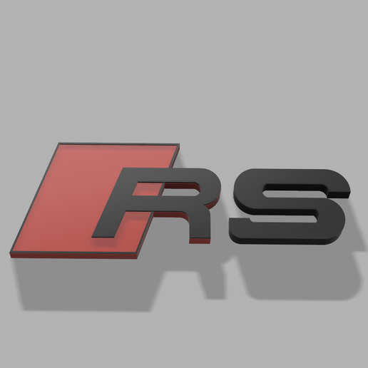 🚗 Audi RS logo・ STL File for 3D printing・Cults