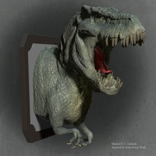 STL file T_REX 🦖 ・3D printing design to download・Cults