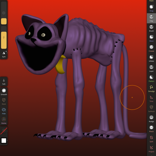 👾 Catnap nightmare・ STL File for 3D printing・Cults