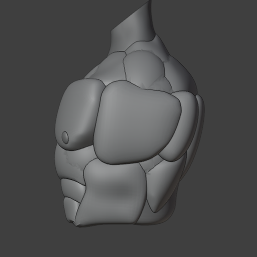 💪 Just a torso・Free STL File for 3D printing・Cults