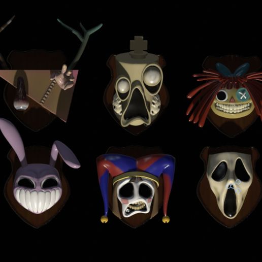 🎪 The Amazing Digital Circus - Trophy Head Mount- Dangle・Archivo STL ...