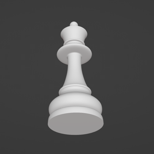 ♟️ Classic Chess Queen – 3D Model Piece・ STL File for 3D printing・Cults