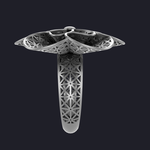 💐 Flower Ring 3D MODEL・ 3D File for 3D printing・Cults