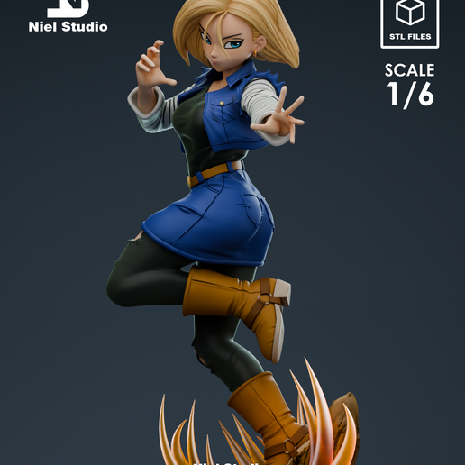 🤖 ANDROID C 18 DBZ・ 3D File for 3D printing・Cults