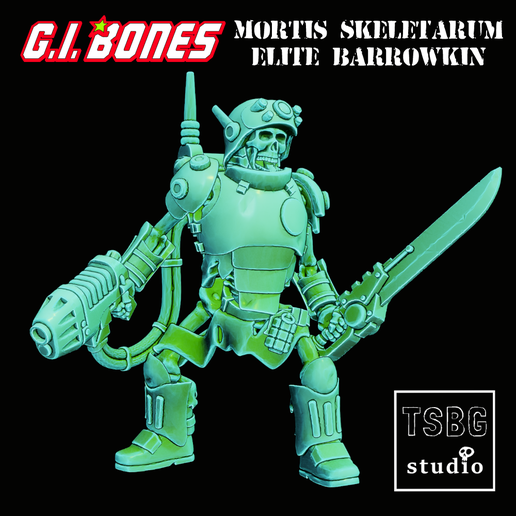 💀 G.I. Bones Mortis Skeletarum Elite Barrowkin・ 3D File for 3D printing・Cults