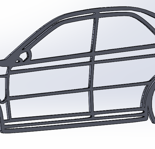 STL file Subaru WRX 2004 Silhouette 👤 (DXF)・3D printable design to ...