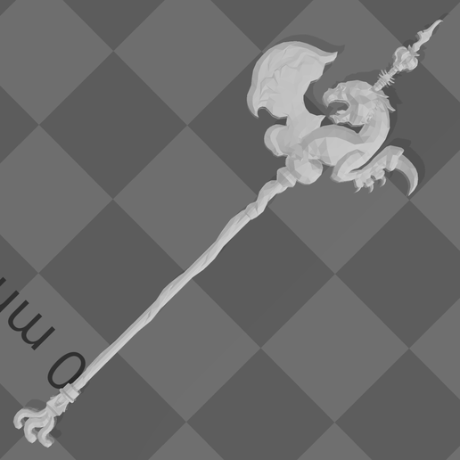 STL file Dragon Halberd 🐉 ・3D printable model to download・Cults