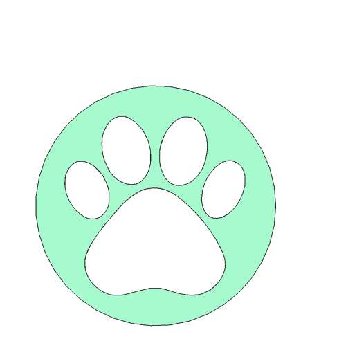 🐾 Paw Print Stencil for 3D Print and Laser Cut・ 3D File for 3D printing ...