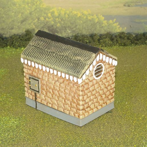 🎲 1/56 Scale - Storage Shed - Stone Set・ 3D File for 3D printing・Cults