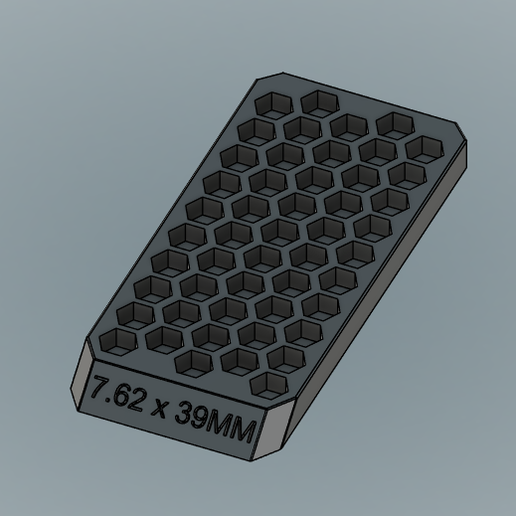 🔫 7.62 x 39mm Reloading Block・ OBJ File for 3D printing・Cults