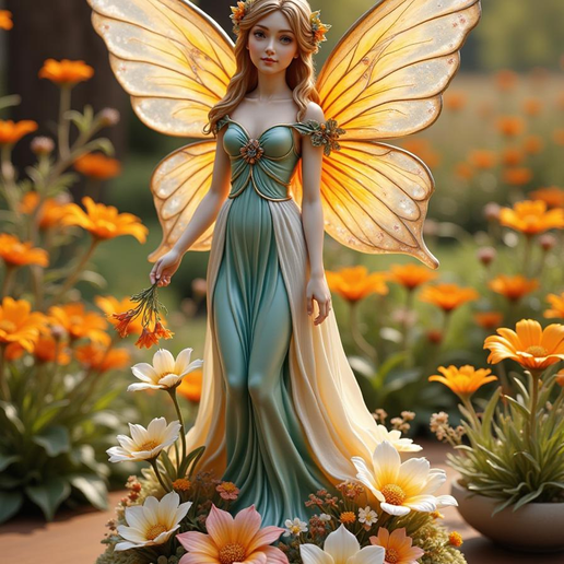 🧚 Fairy in some flowers・ STL File for 3D printing and CNC machining ...