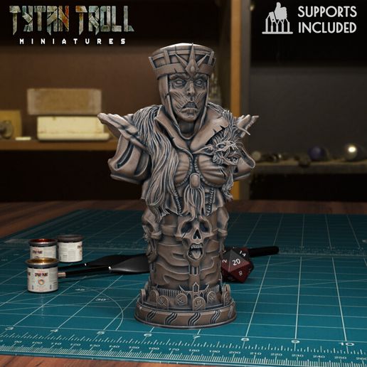 ♟️ Undead Chess Set [Pre-Supported]・ 3D File for ・Cults