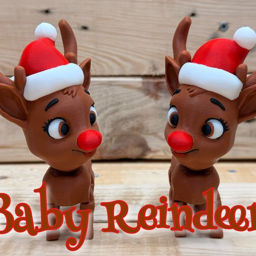 STL file Baby Reindeer 👶 (3MF)・3D printer design to download・Cults
