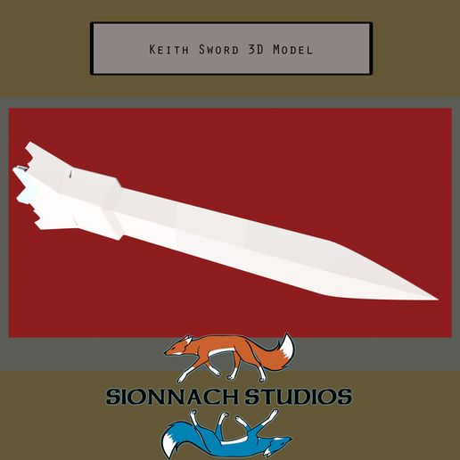 🗡️ Voltron Inspired Prop Keith Sword and Bayard・ 3D File for ・Cults