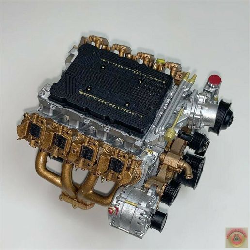 🚙 CHEVROLET CAMARO ZL1 - LT4 ENGINE・ STL File for 3D printing・Cults