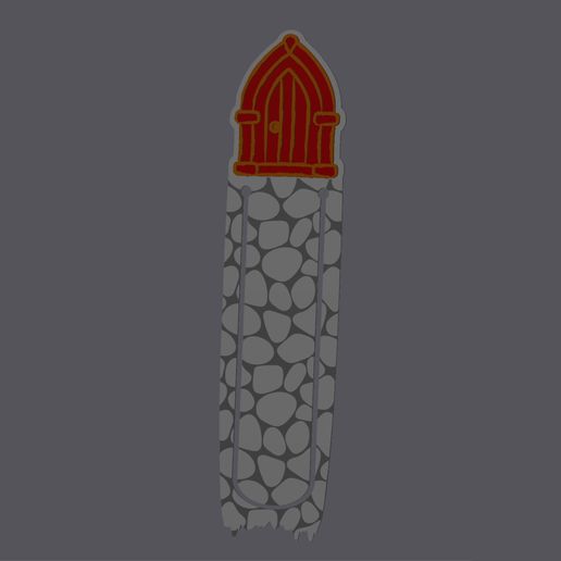 STL file Castle Door - Bookmark 🏰 (3MF)・3D printer model to download・Cults