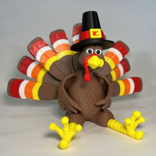 🦃 Thanksgiving Turkey STL – Festive 3D Printable Decoration – Smaller ...