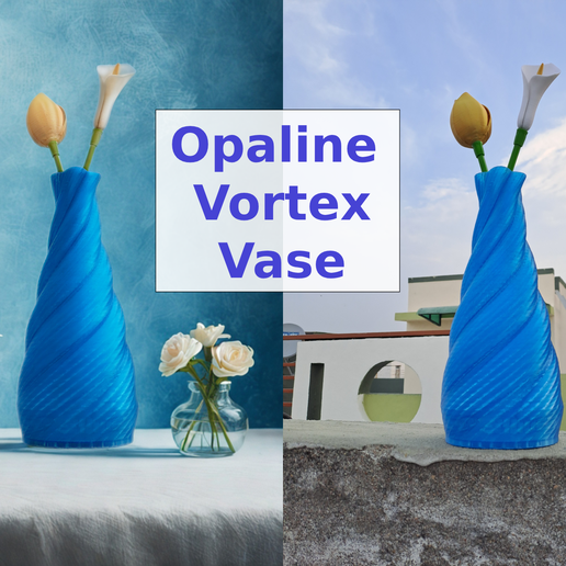 🏺 Opaline Vortex Vase・ STL File for 3D printing・Cults